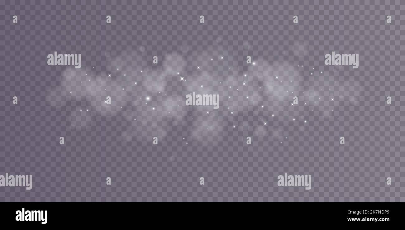 Shining bokeh isolated on transparent background. Light isolated lights ...