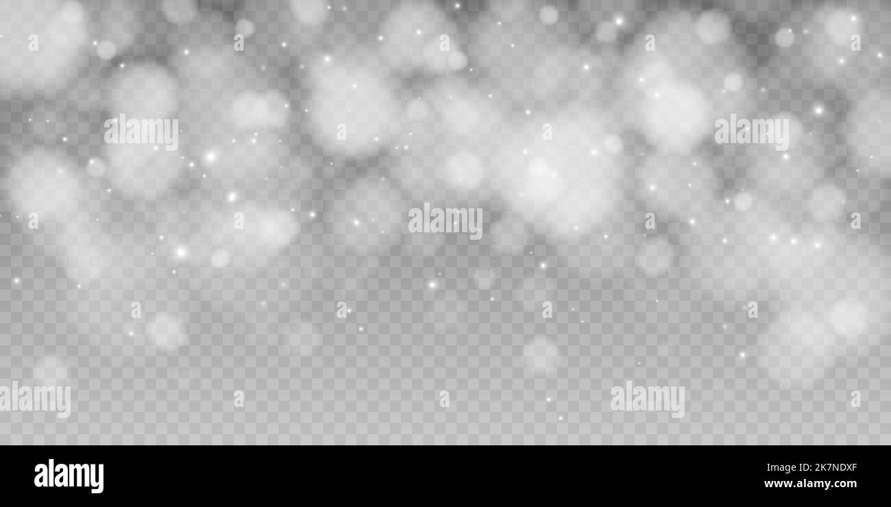 Shining bokeh isolated on transparent background. Light isolated lights ...