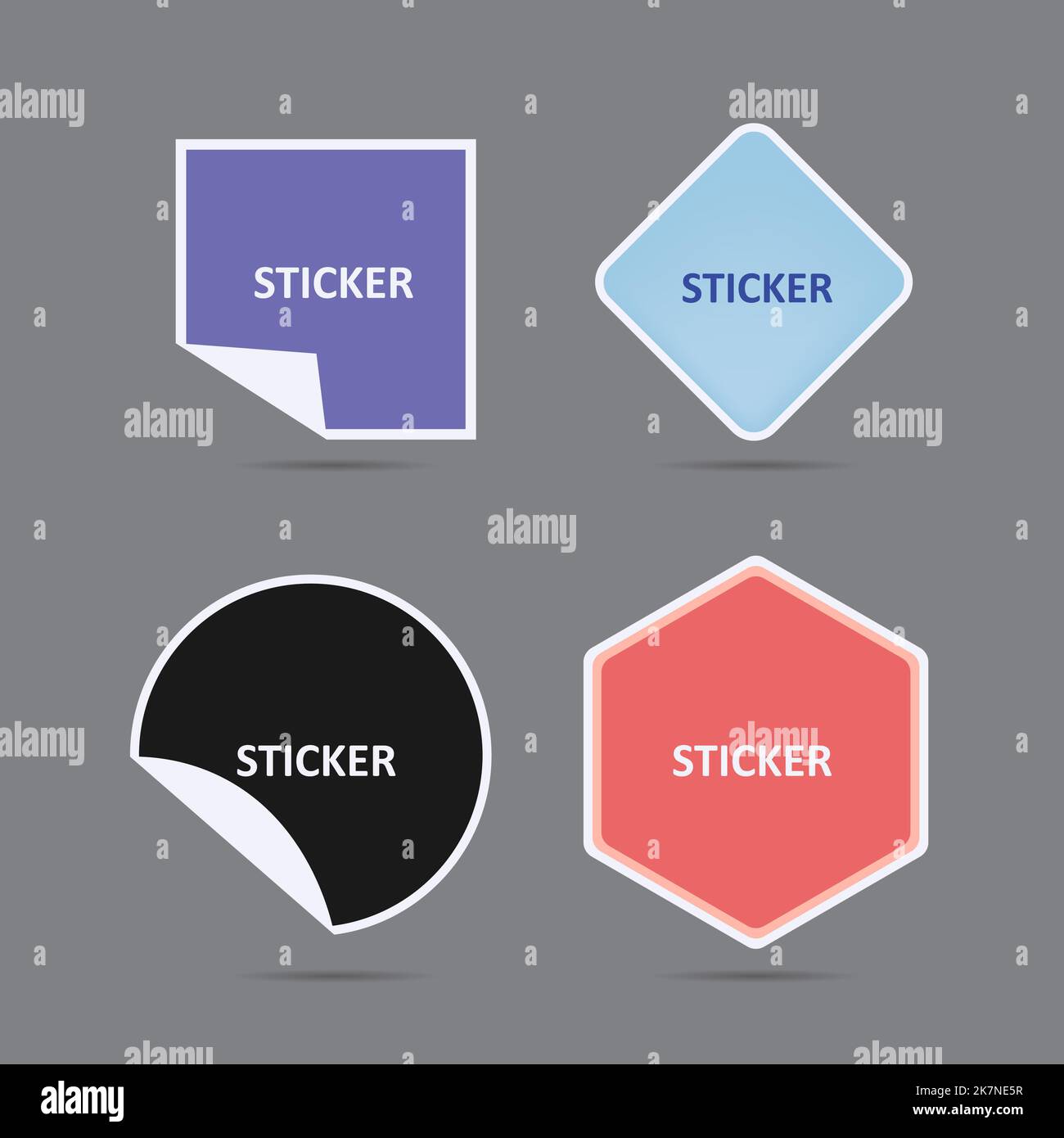 Sticker mock up hi-res stock photography and images - Alamy