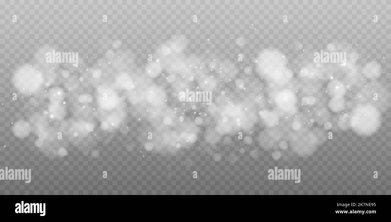 Shining bokeh isolated on transparent background. Light isolated lights ...
