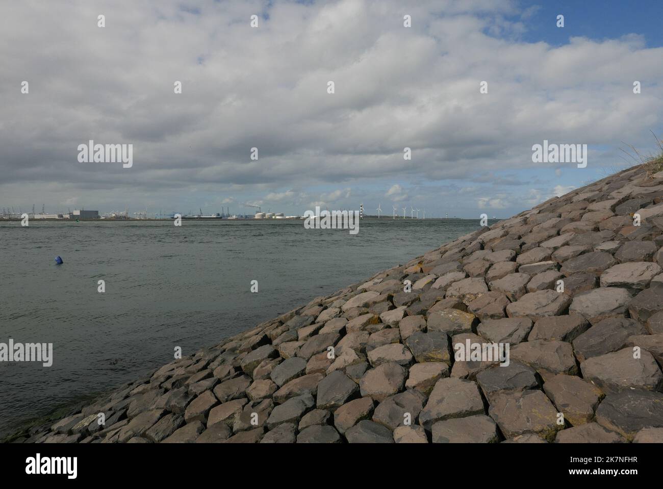 Sea defences. Hook of Holland. Netherlands. 2022sea level Stock Photo ...