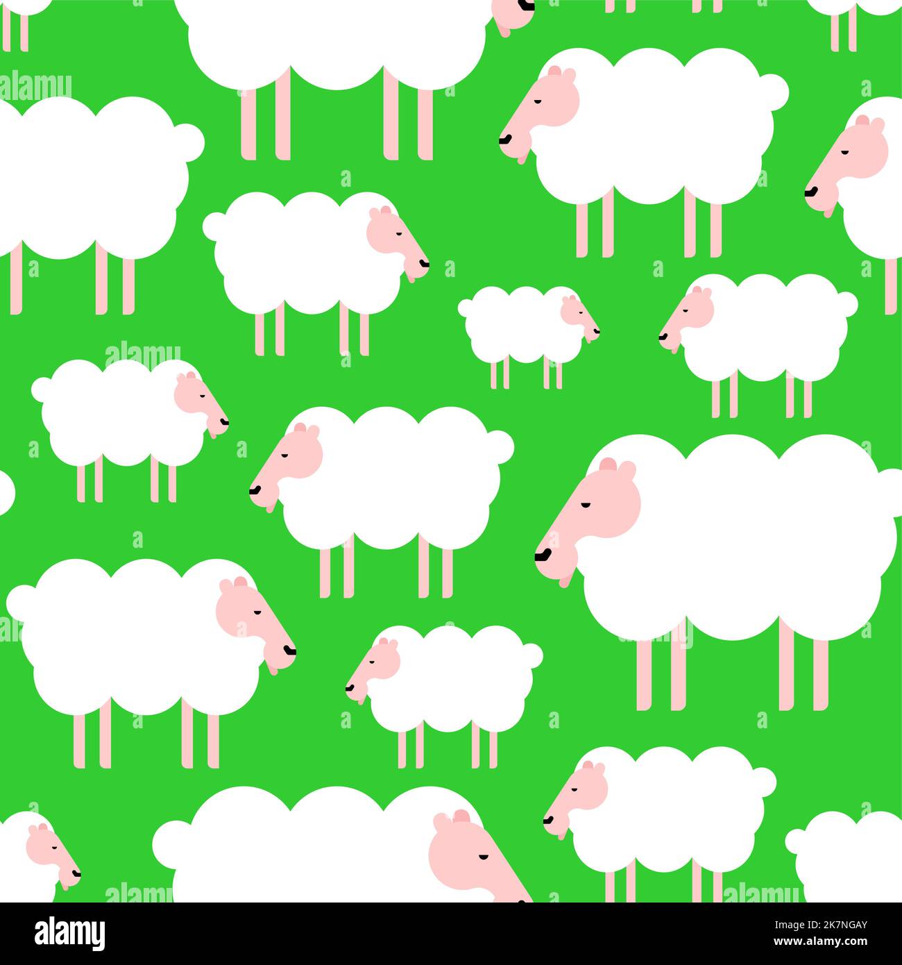 Sheep Pattern seamless. Lamb Background. Kids fabric ornament Stock ...
