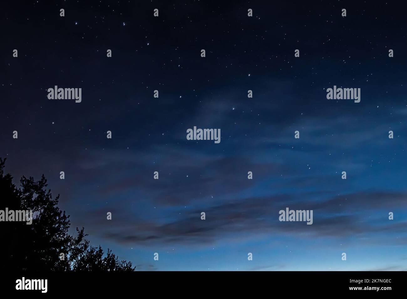 Constellation Ursa Major. Night starry sky. Astrophotography ...