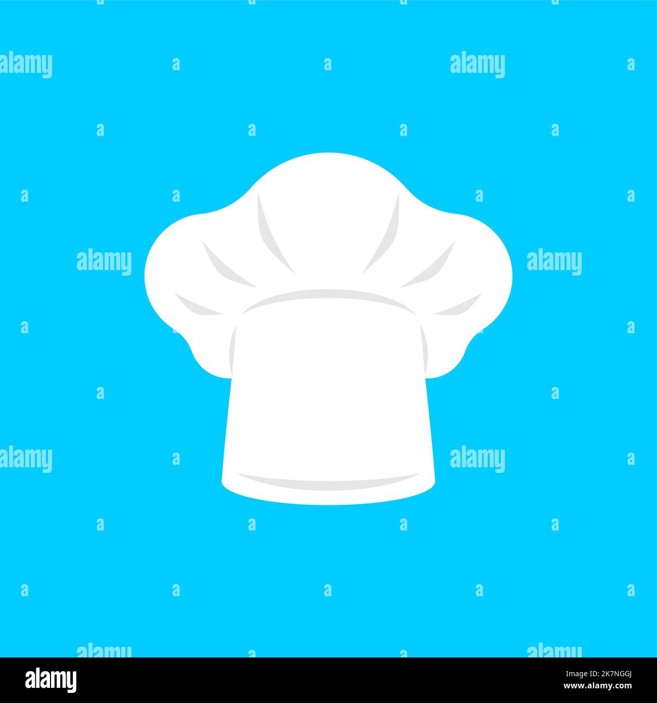 Chef's hat isolated. kitchener cap. Vector illustration Stock Vector ...