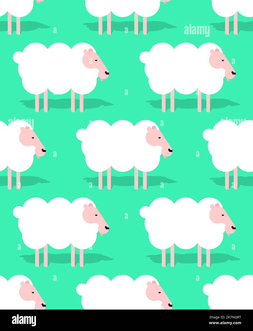 Sheep Pattern seamless. Lamb Background. Kids fabric ornament Stock ...