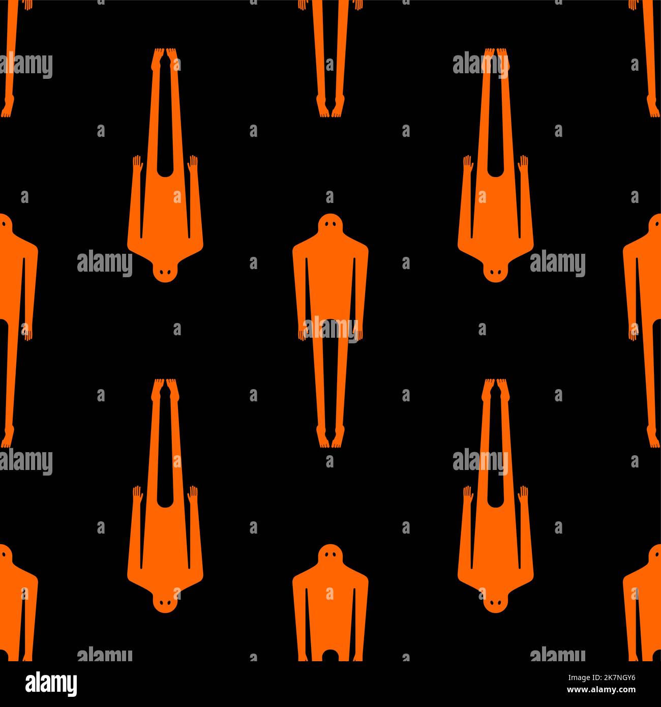 Ghost man Pattern seamless. human phantom Background. Spook Kids fabric ...