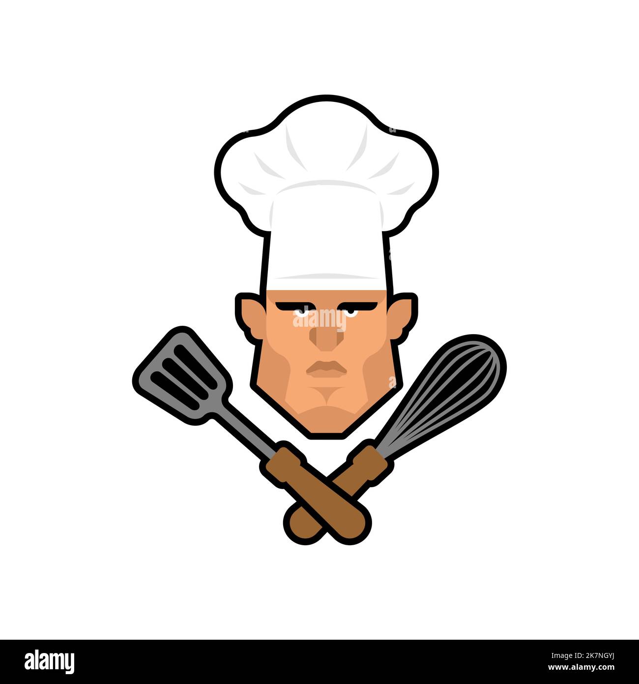 Chef sign. kitchener symbol. chief-cooker icon. restaurant emblem Stock ...