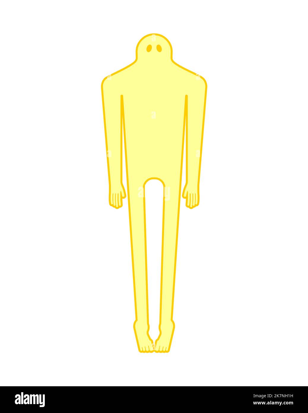 Ghost man isolated. human phantom. Spook Vector illustration Stock ...