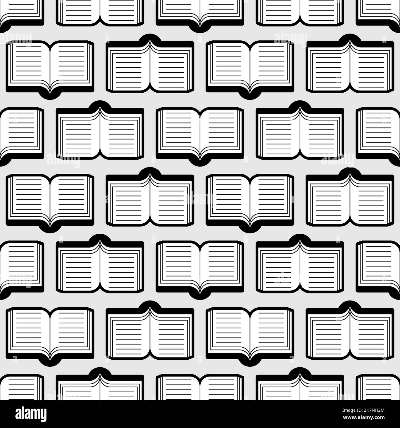 Open book Pattern seamless. Book Background. Vector texture Stock ...