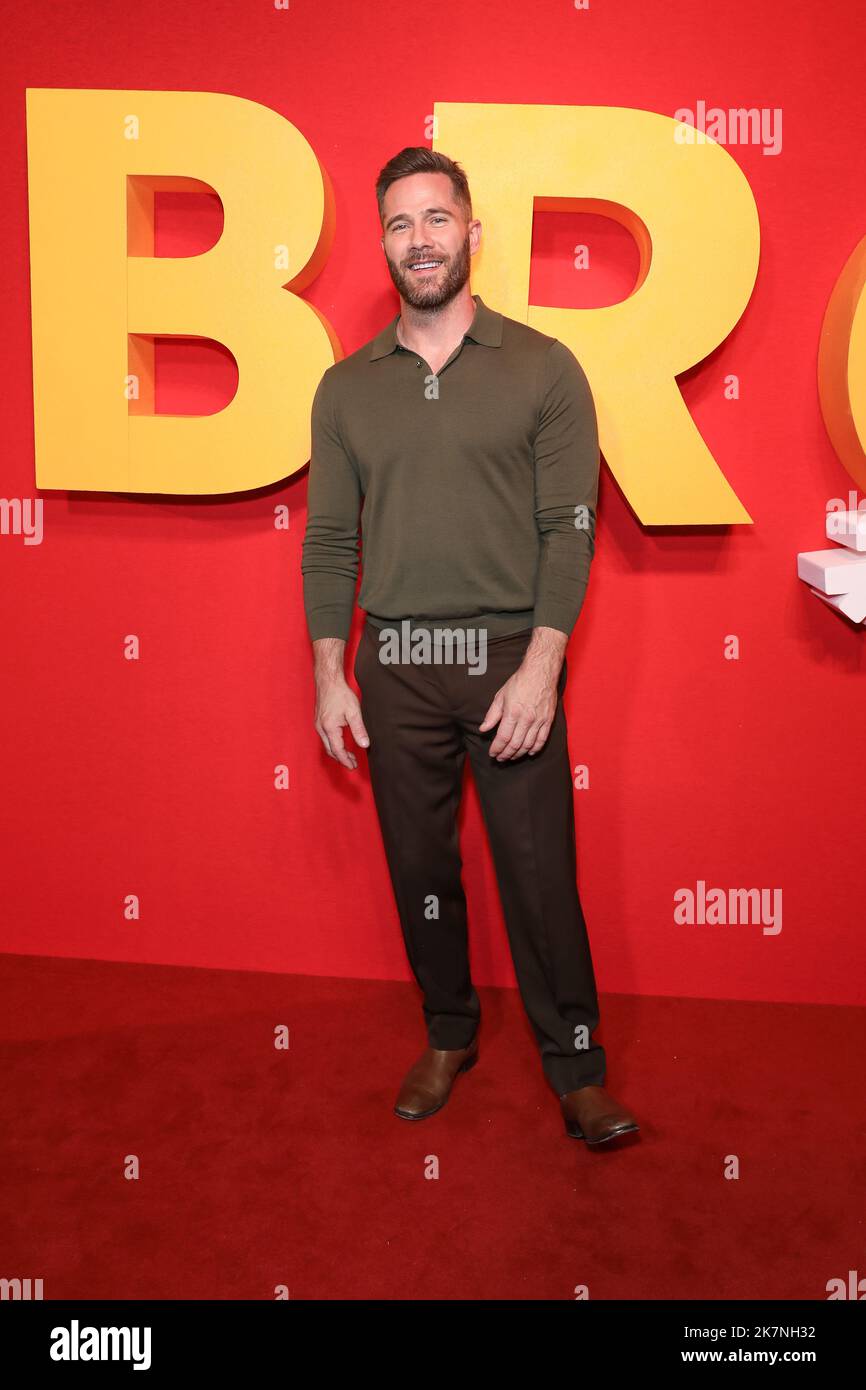 October 18, 2022: LUKE MACFARLANE attends the Sydney Premiere of 'BROS ...