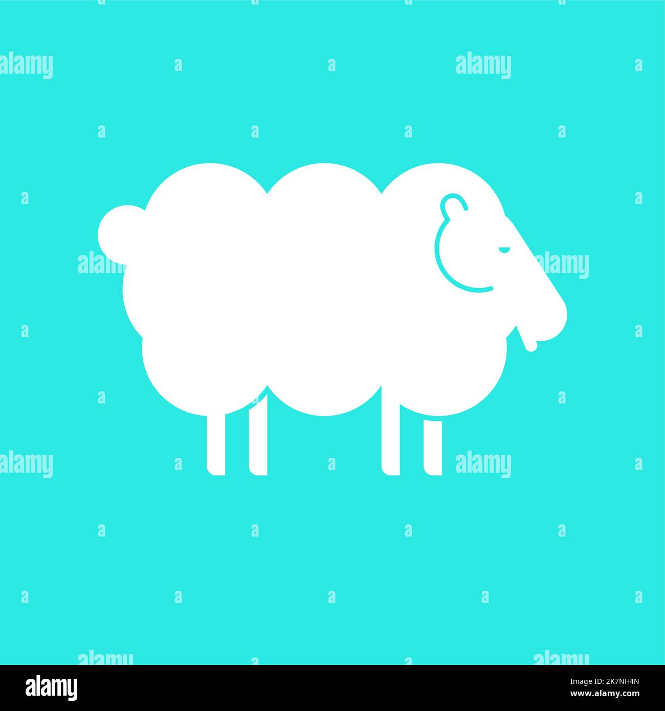 Sheep icon. Lamb sign. symbol Vector illustration Stock Vector Image ...