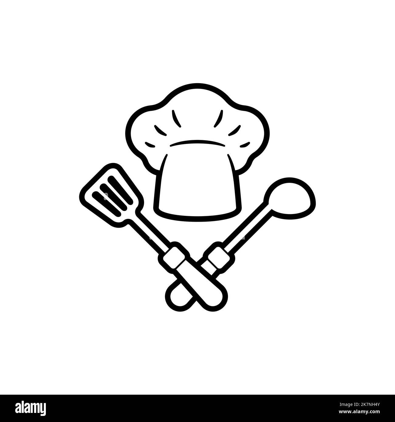 Chef sign. kitchener symbol. chief-cooker icon. restaurant emblem Stock ...