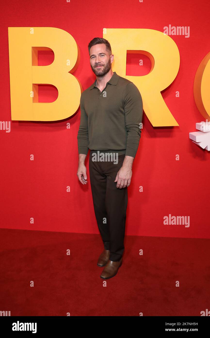 October 18, 2022: LUKE MACFARLANE attends the Sydney Premiere of 'BROS ...