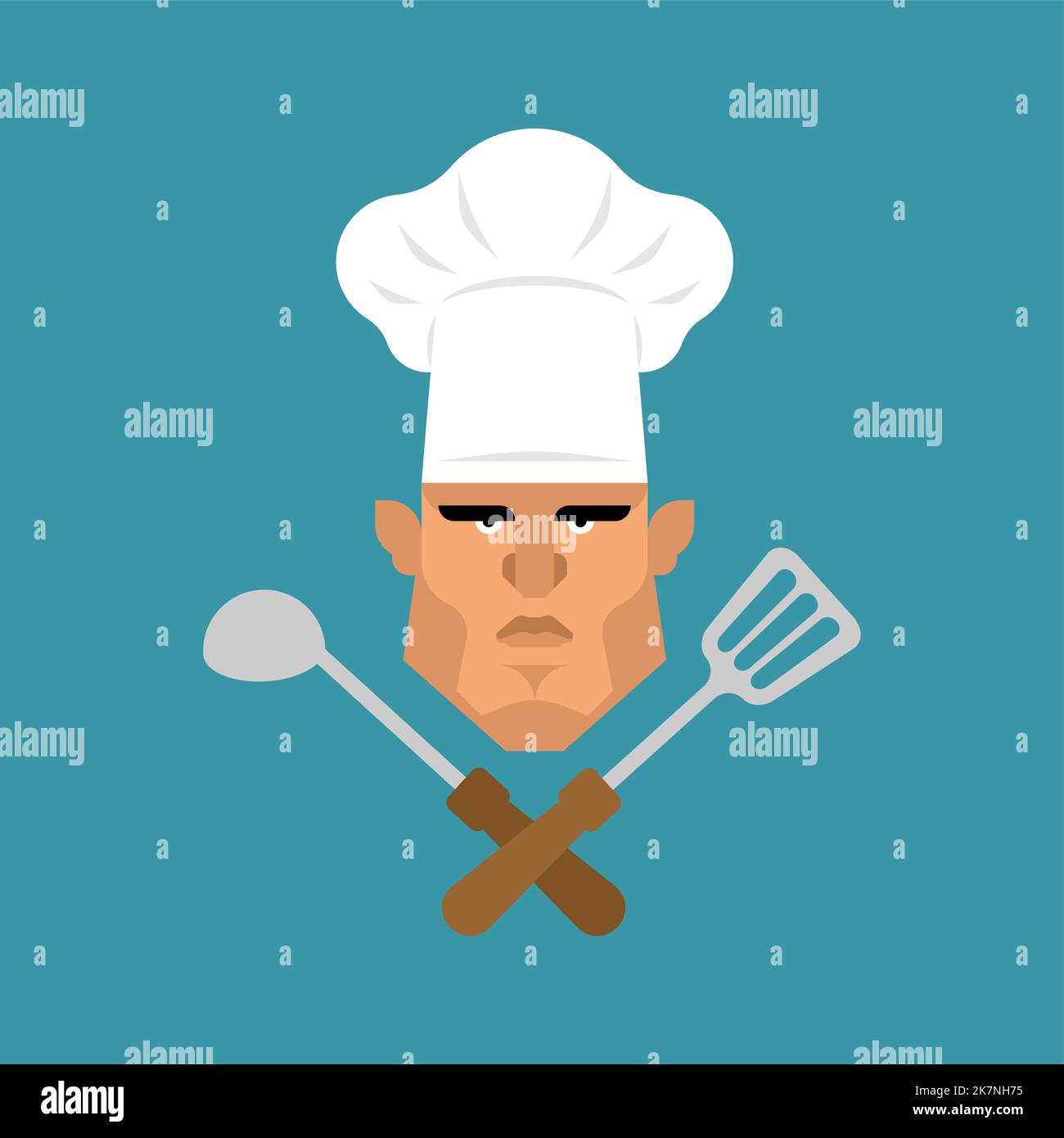 Chef sign. kitchener symbol. chief-cooker icon. restaurant emblem Stock ...