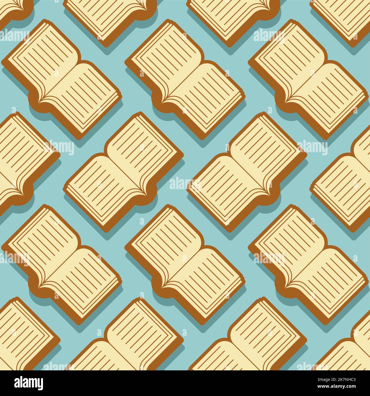Open book Pattern seamless. Book Background. Vector texture Stock ...