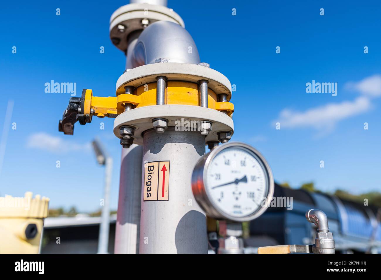 Coesfeld, Germany. 18th Oct, 2022. At Reterra West GmbH, a gas pipe ...