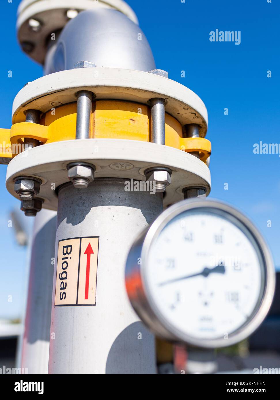 Coesfeld, Germany. 18th Oct, 2022. At Reterra West GmbH, a gas pipe ...