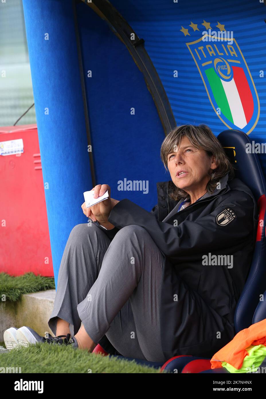 Genoa, Italy, 10th October 2022. Milena Bertolini Head coach of Italy ...