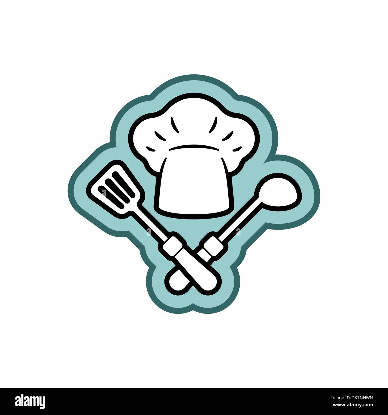 Chef sign. kitchener symbol. chief-cooker icon. restaurant emblem Stock ...