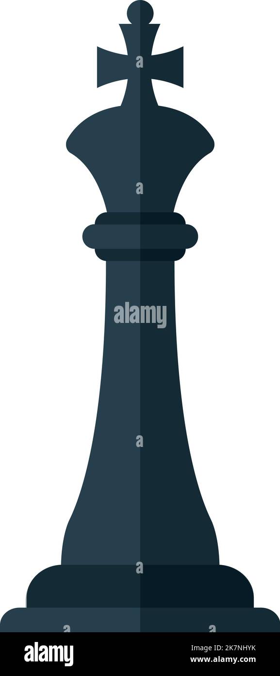 King chess figure black icon. Leader symbol Stock Vector Image & Art ...