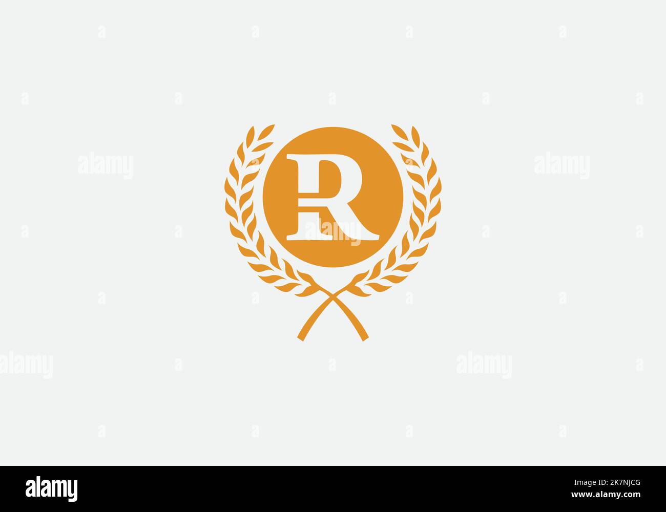 Popular laurel wreath logo hi-res stock photography and images - Alamy