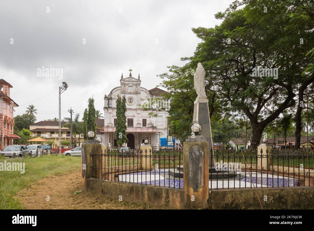 Saviour of the World Church at Loutolim, Goa India Stock Photo - Alamy