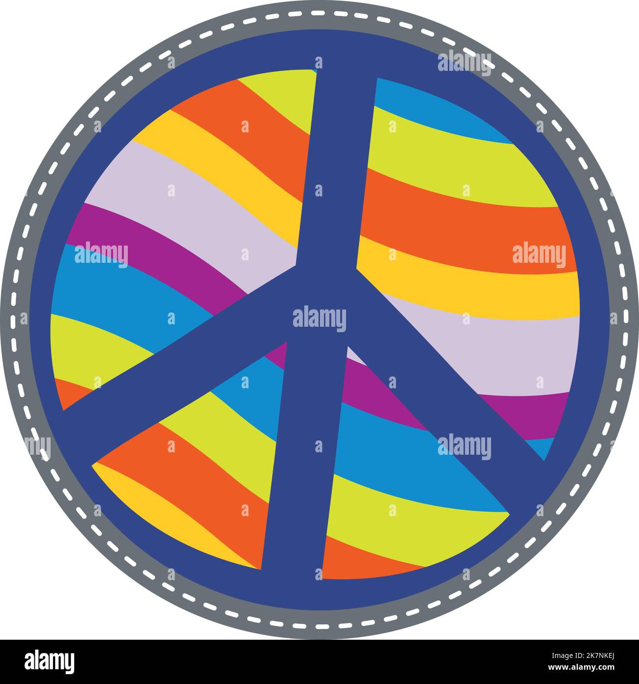 Retro peace sign hippie hi-res stock photography and images - Alamy