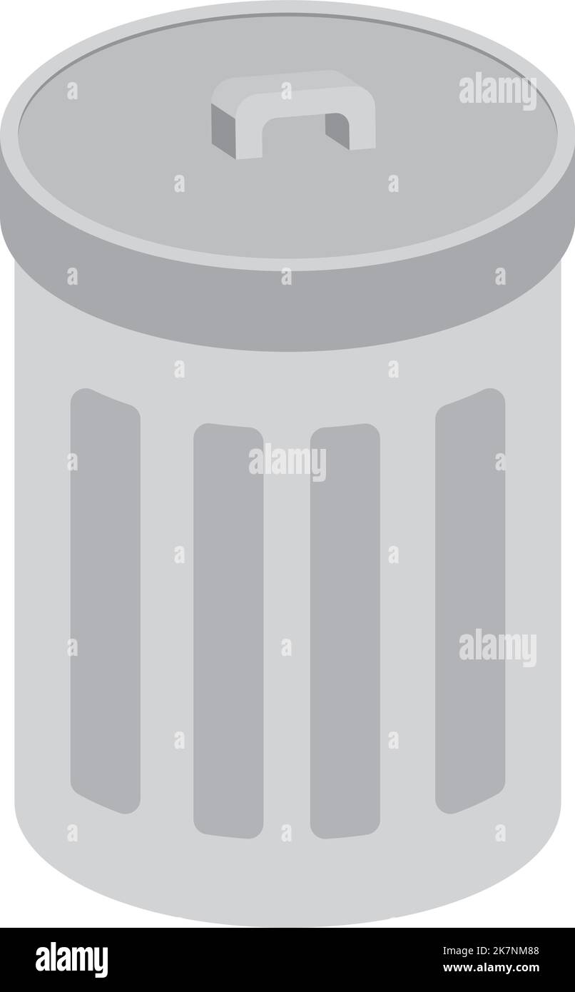 isometric trash bin Stock Vector Image & Art - Alamy