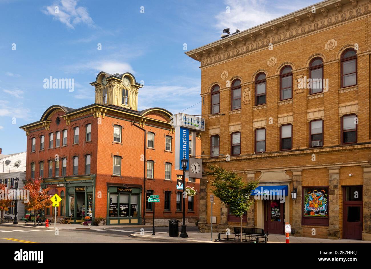 shopping district in downtown Flemington NJ Stock Photo - Alamy