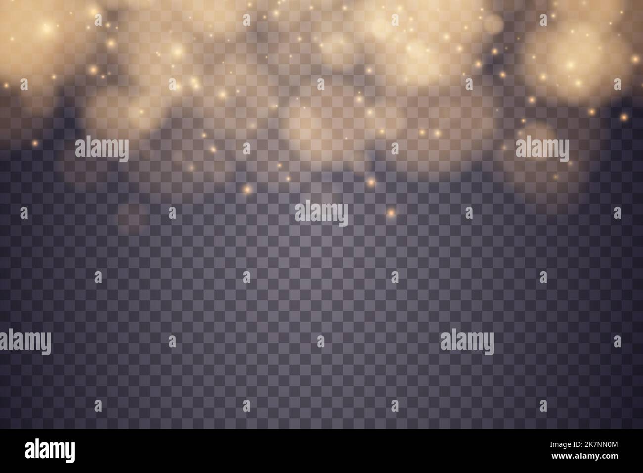 Shining bokeh isolated on transparent background. Light isolated lights ...