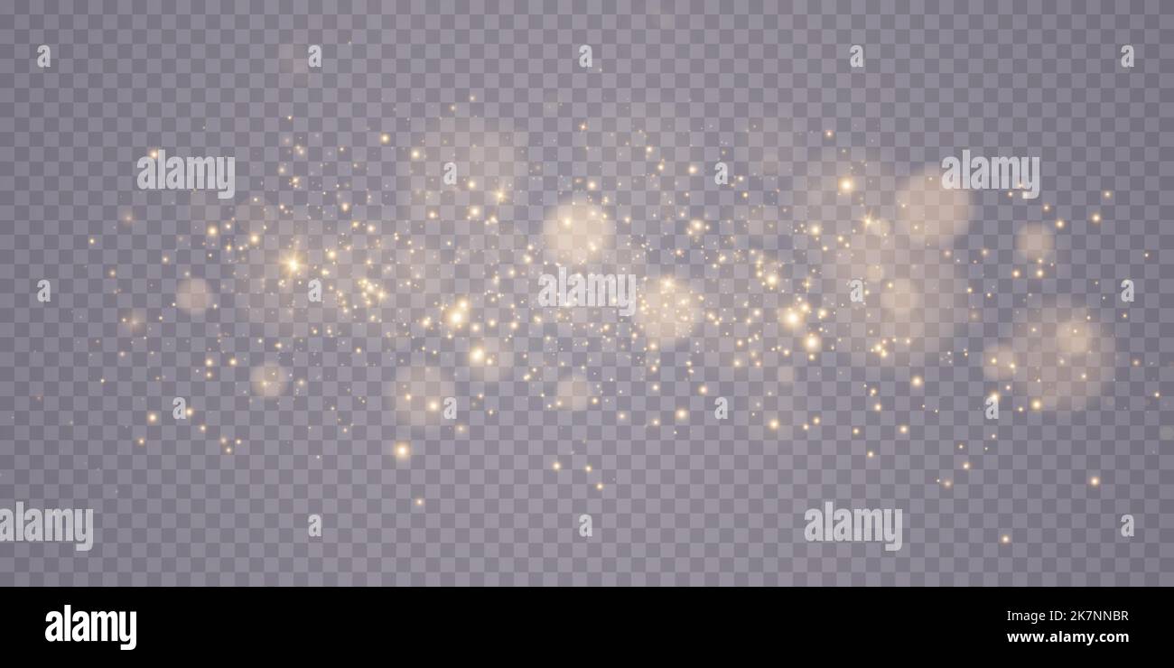 Shining bokeh isolated on transparent background. Light isolated lights ...