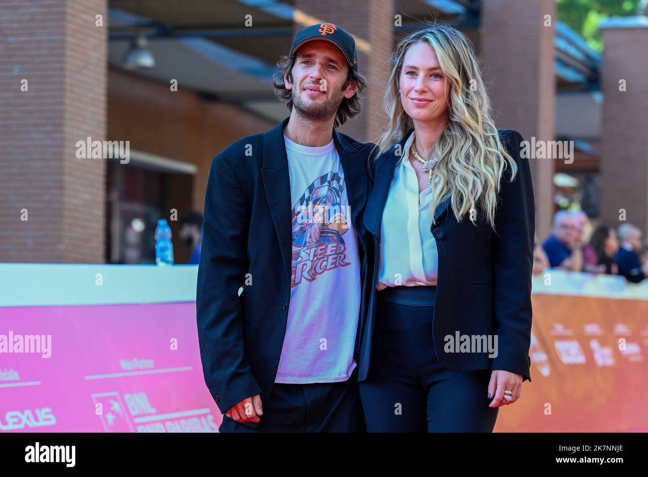 ROME, ITALY - OCTOBER 18: Dylan Penn and Hopper Penn attends the red ...
