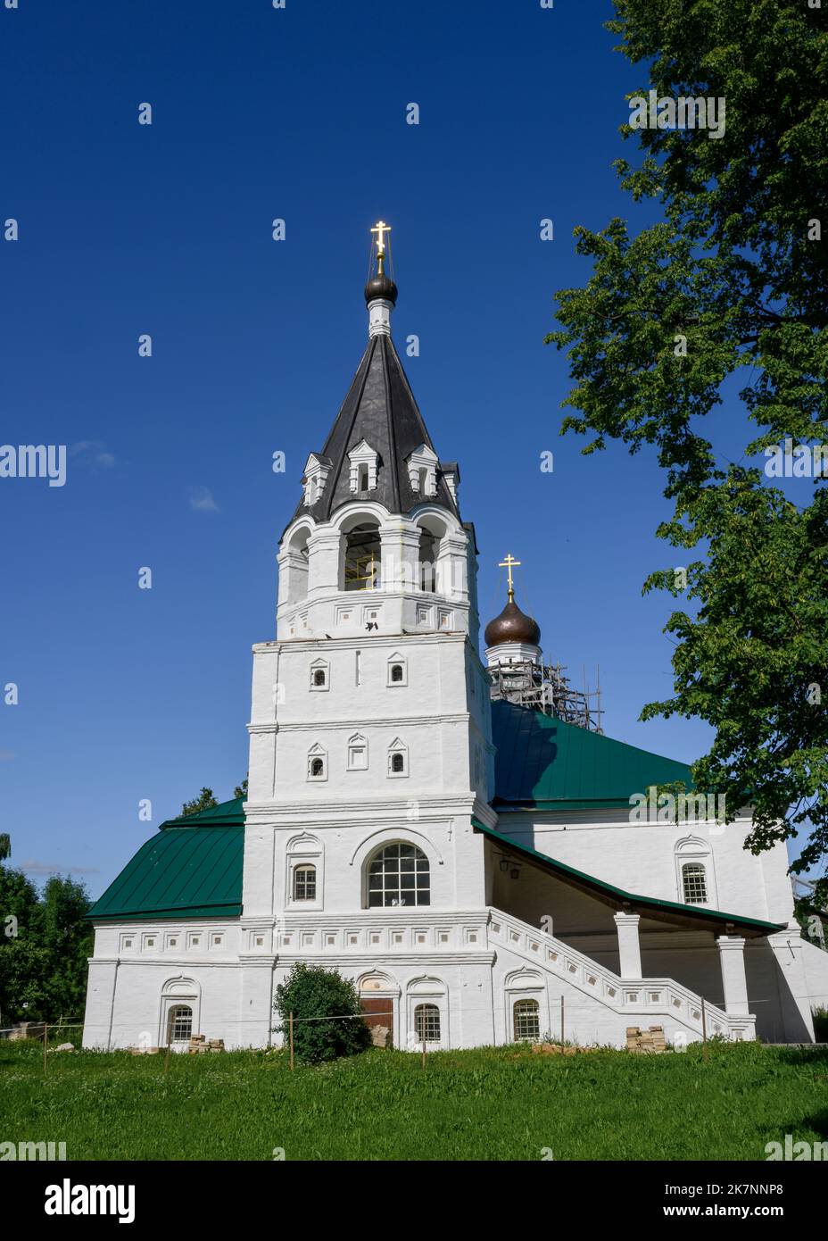 The bell tower of the Intercession Church of the 16th century in ...