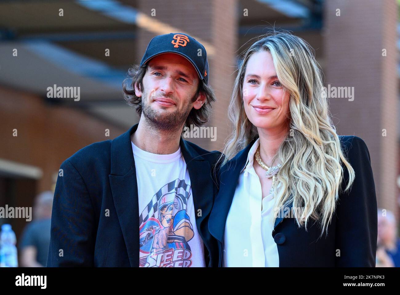 ROME, ITALY - OCTOBER 18: Dylan Penn and Hopper Penn attends the red ...