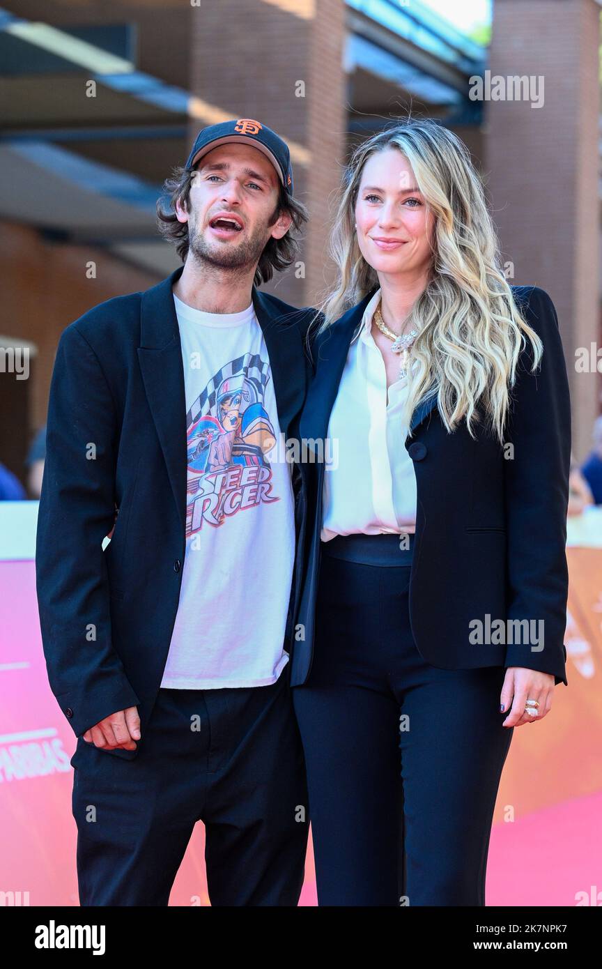 ROME, ITALY - OCTOBER 18: Dylan Penn and Hopper Penn attends the red ...
