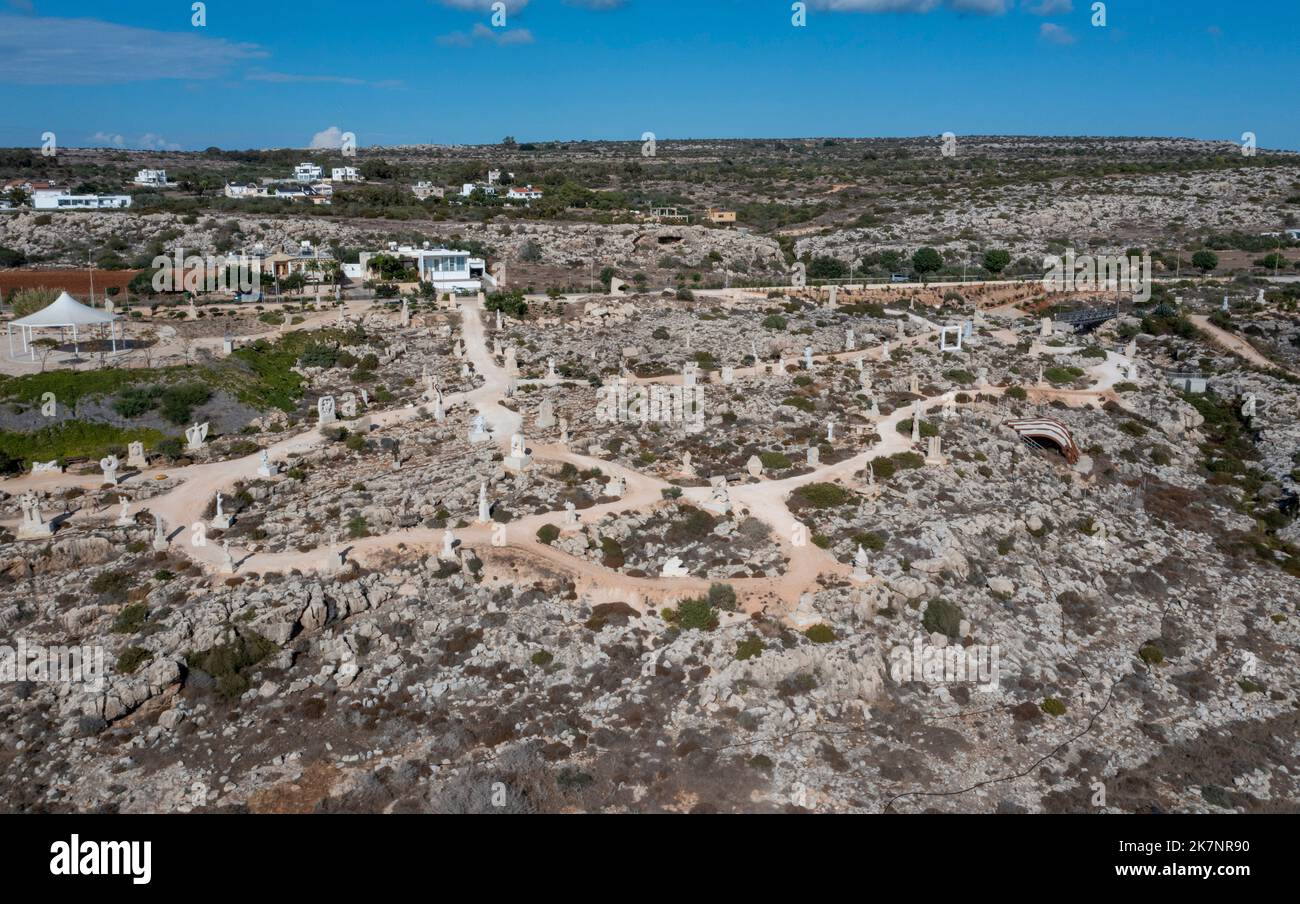 Ayia napa sculpture park aerial hi-res stock photography and images - Alamy
