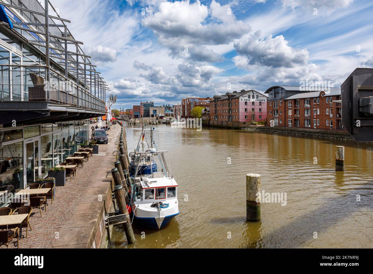 Downtown around the inland port of Husum Stock Photo - Alamy