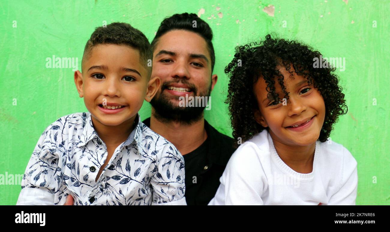 Happy hispanic people. south american latin father and children Stock ...