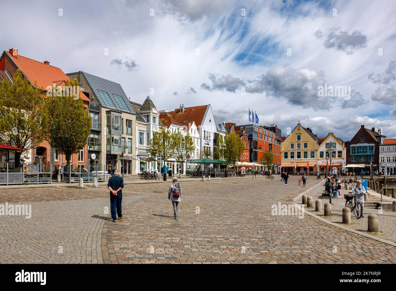 Downtown of Husum Stock Photo - Alamy