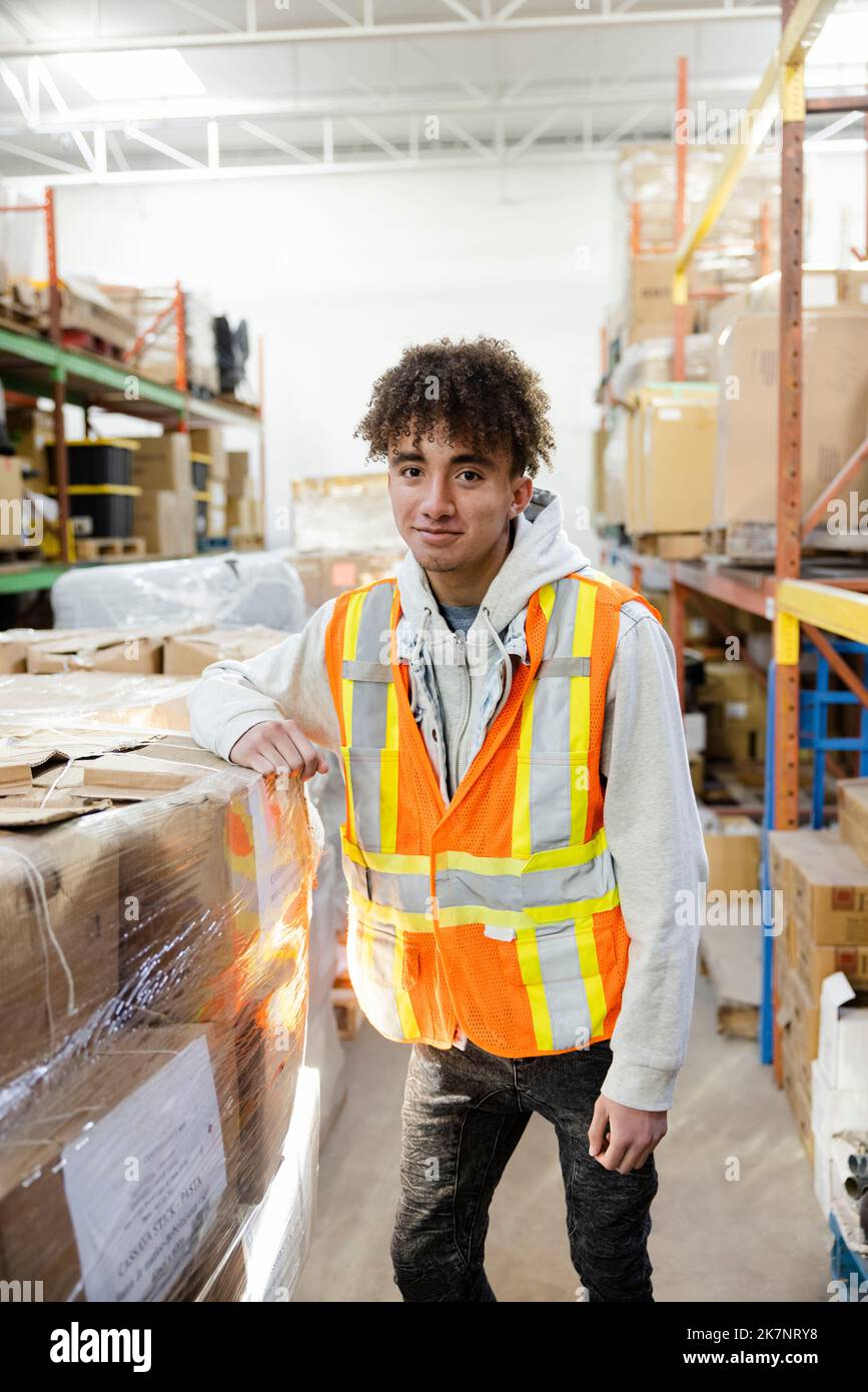 Boy warehouse hi-res stock photography and images - Alamy