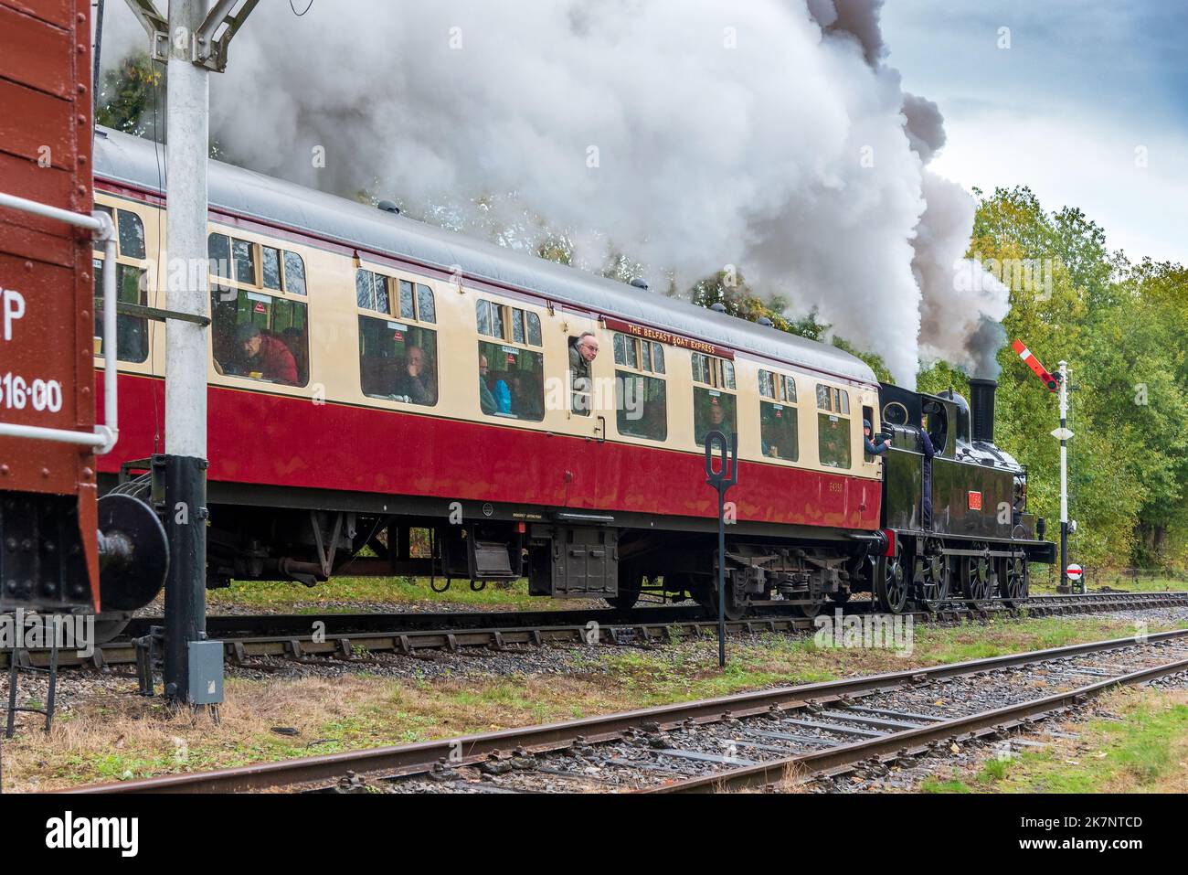Number 1054, an LNWR Coal Tank engine at Ramsbottom on the ELR. during ...