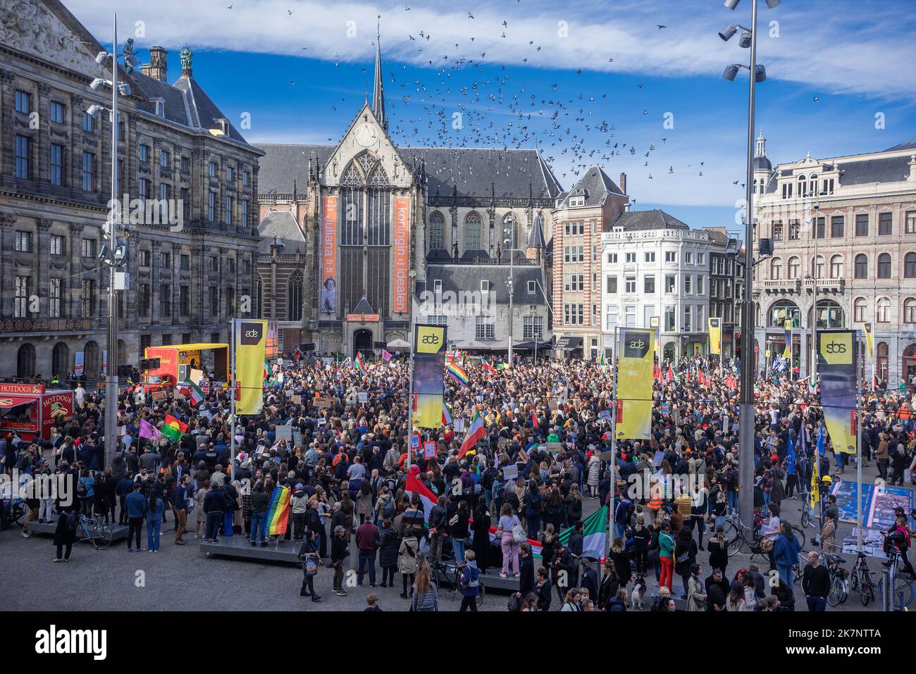 Protesters gather during the ‘Woman Life Freedom’ protest. Thousands of ...