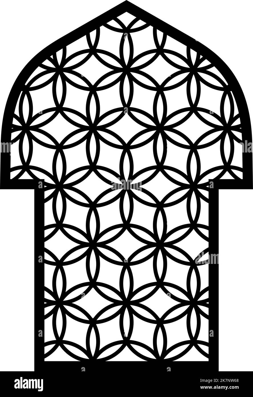 Islamic window shape in Stock Vector Images - Alamy