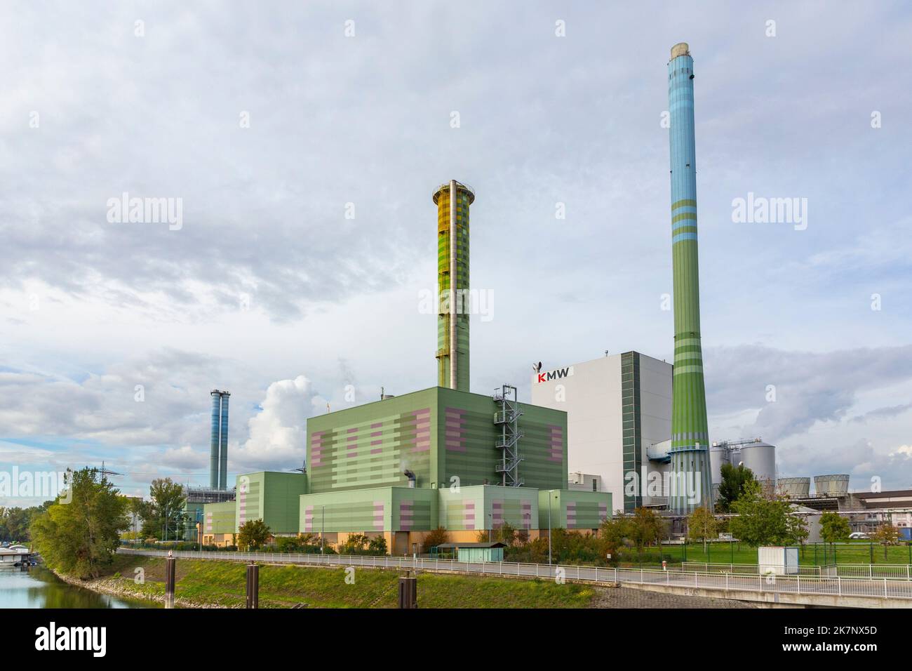 Mainz, Germany - September 29,2022: KMW power station in Mainz can be ...