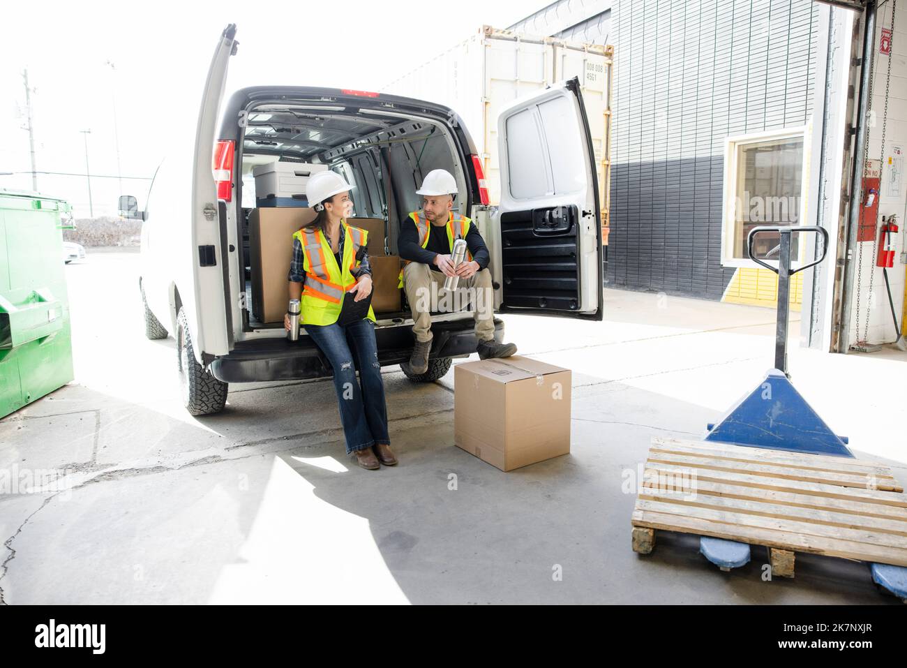 Mid adult man woman taking hi-res stock photography and images - Alamy