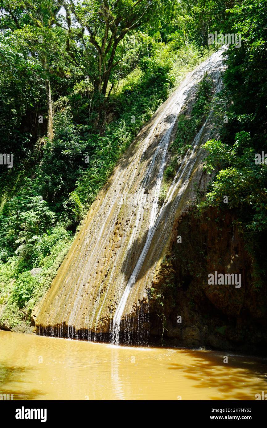 los cocos waterfall in samana in the dominican republic Stock Photo - Alamy