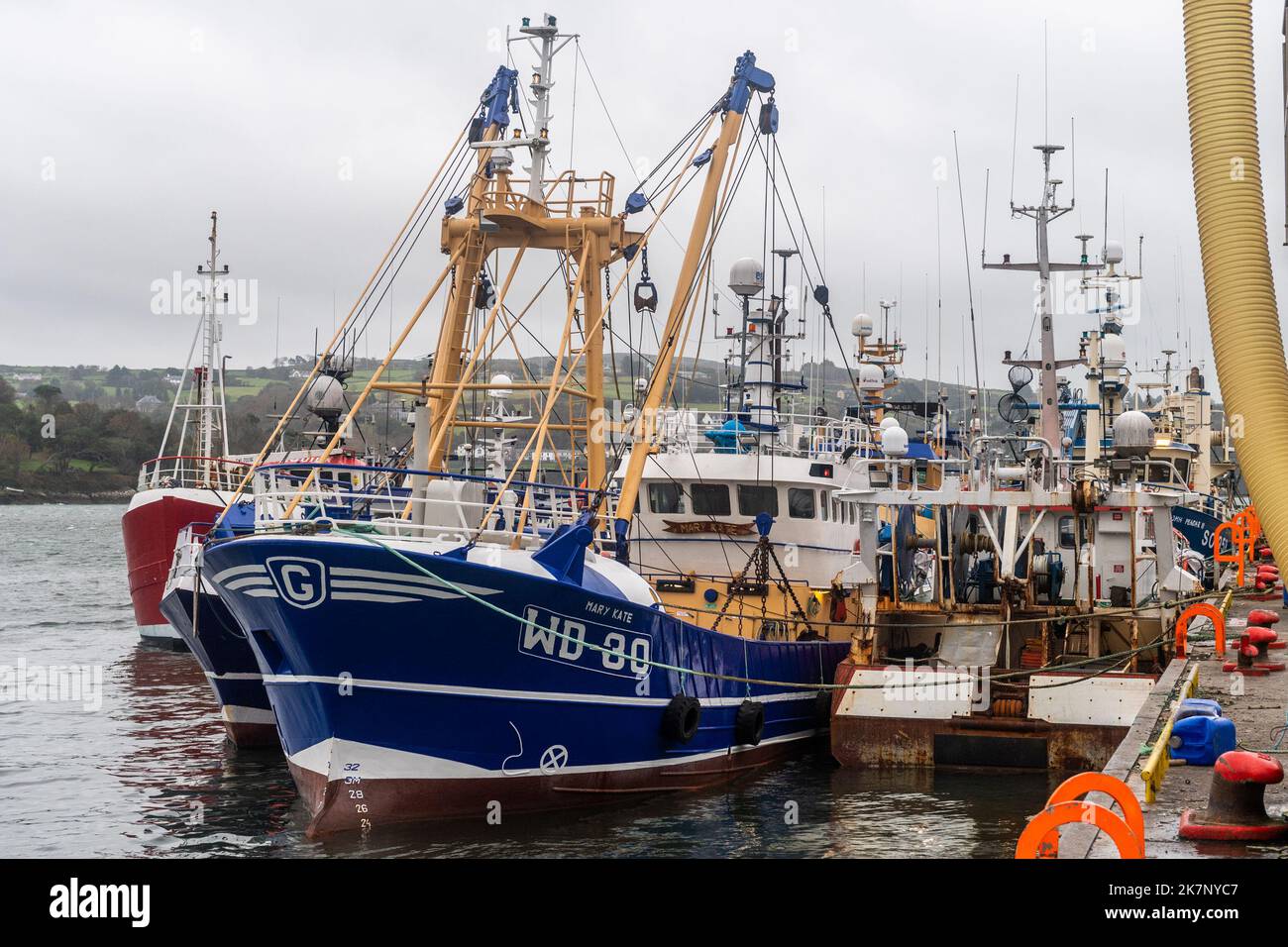 Union Hall, West Cork, Ireland. 18th Oct, 2022. Fishermen in Union Hall ...
