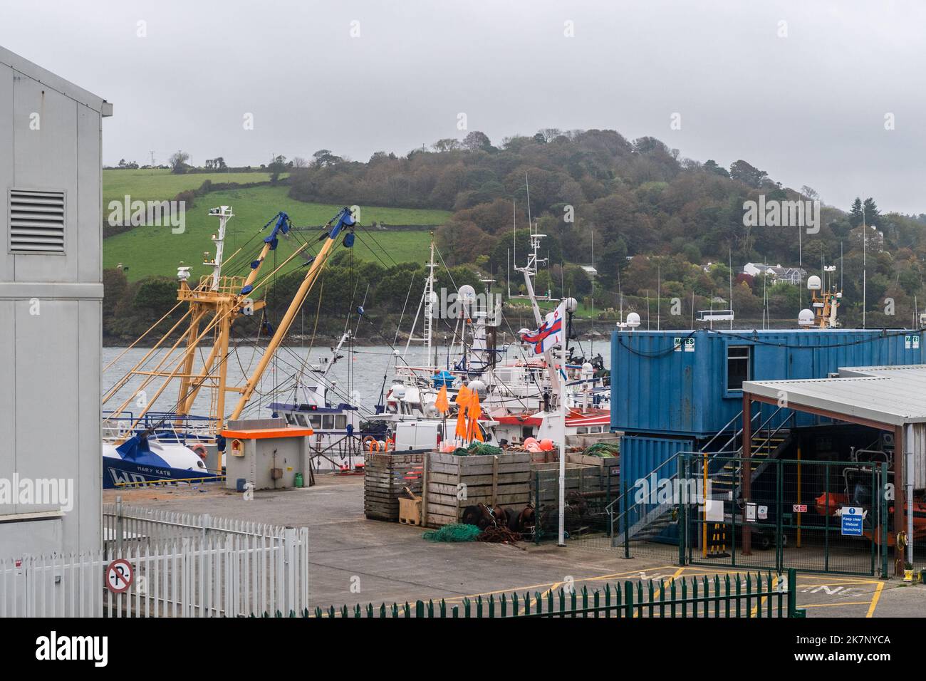 Union Hall, West Cork, Ireland. 18th Oct, 2022. Fishermen in Union Hall ...