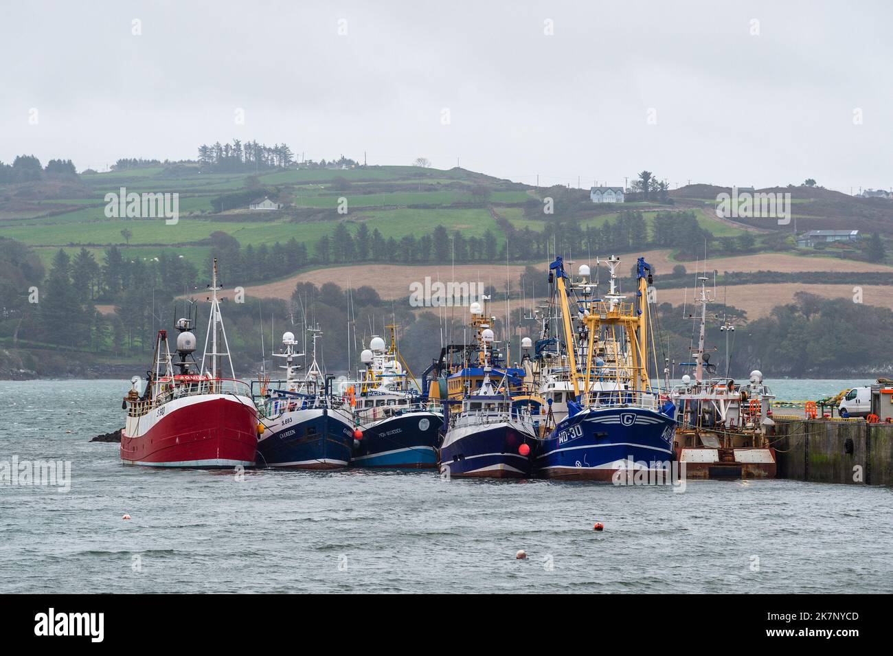 Union Hall, West Cork, Ireland. 18th Oct, 2022. Fishermen in Union Hall ...