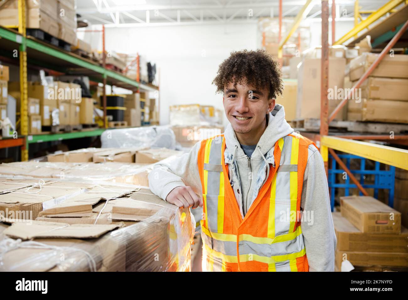 Boy warehouse hi-res stock photography and images - Alamy
